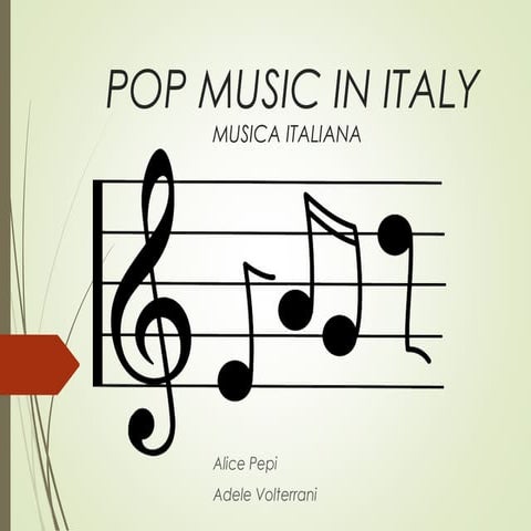 Italian Pop Music | PPT