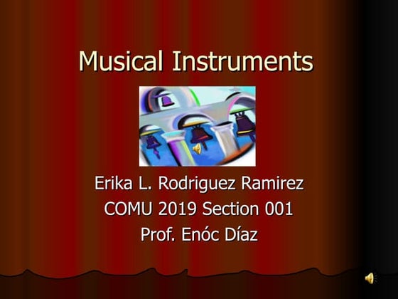 Percussion instruments | PPTX