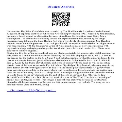 Musical Analysis | PDF