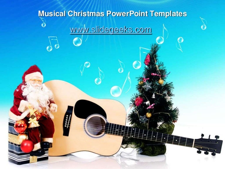 Musical Christmas Power Point Templates Musical Christmas Power Point Templates