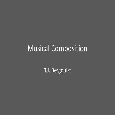 Musical composition | PPTX