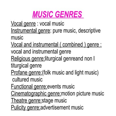 Musical genre | ODP