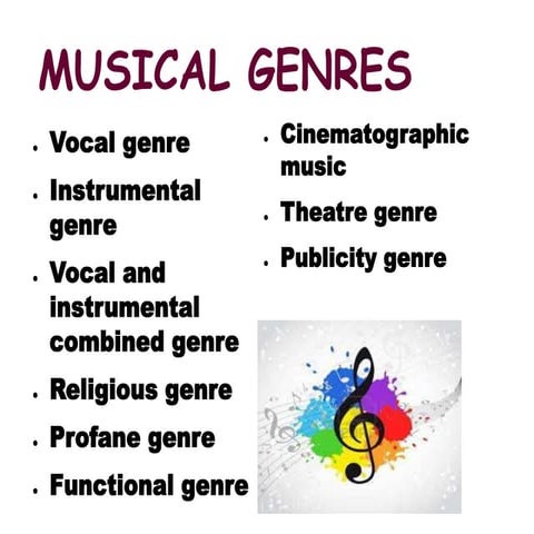 Musical genres 12 | PPTX