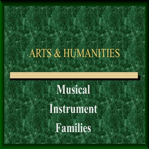 Musical instrument families (ah) | PPT