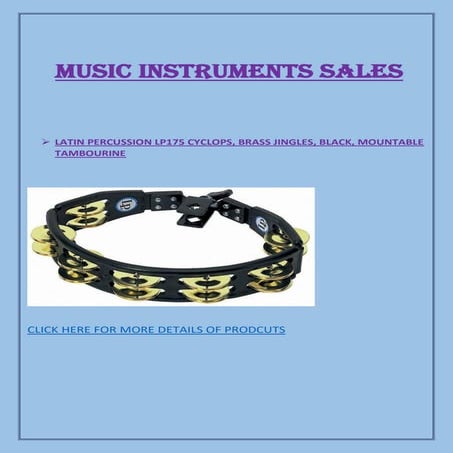 MUSICAL INSTRUMENT FOR SALE | PDF