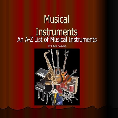 Musical Instruments | PPT | Music | Entertainment