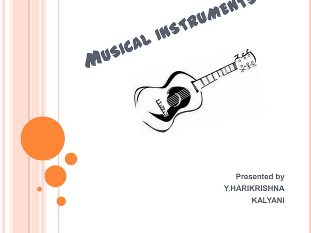 Classification of instruments | PPTX
