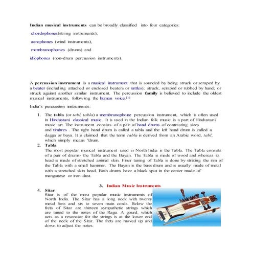 Musical instruments | PDF