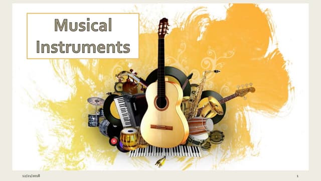 Classification of instruments | PPTX
