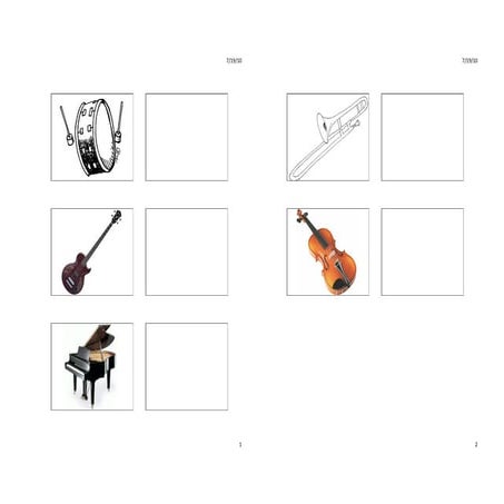 Musical instruments look and write | PDF
