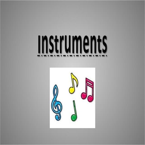 Musical instruments presentation | PPT