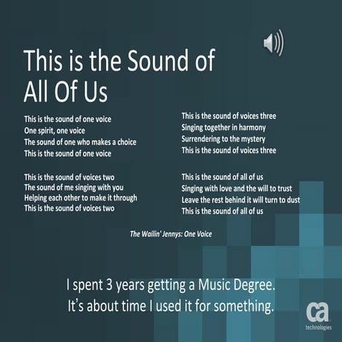 This is the Sound of All of Us | PPT