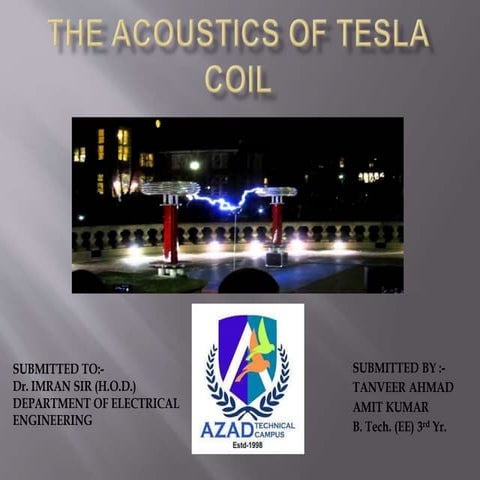 the acoustics of tesla coil | PPT