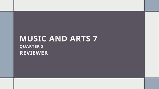 Q2_LE_Music and Arts 7_Lesson 1_Week 1. lesson exemplar | PDF