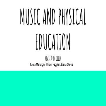 Music and physical education (presentation) | PPT