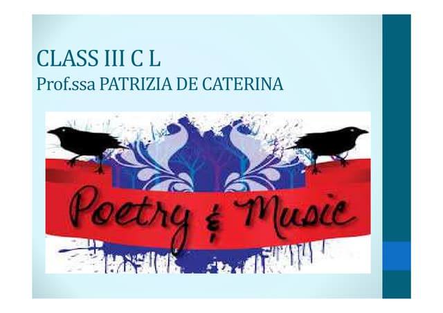 Introduction to poetry | PPTX