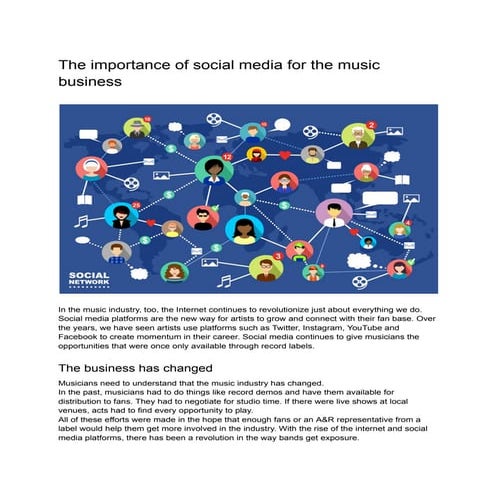 The importance of social media for the music business | PDF