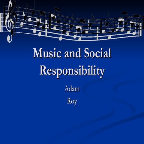 Music and social_responsibility | PPT