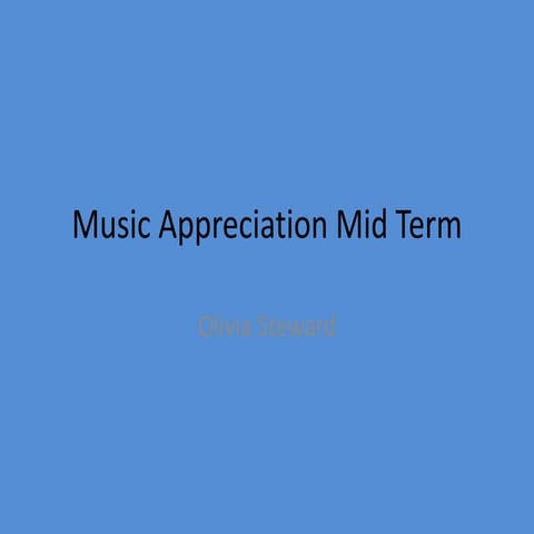 Music appreciation study | PPTX | Classical Music | Music