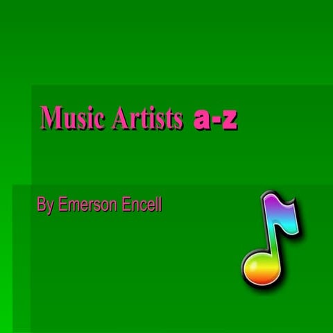 Music Artists | PPT