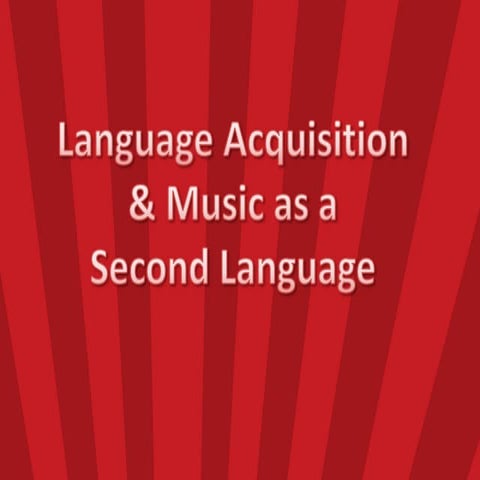 Music as a second language | PPTX