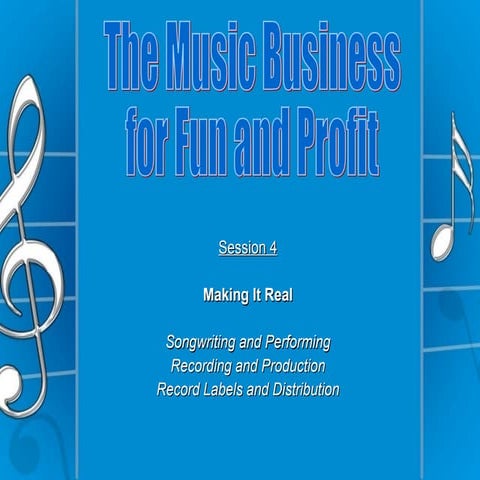 Denver Music Summit: musicians' revenue pies | PDF