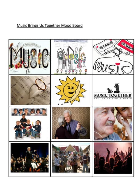 Mind map on music brings us together | ODT