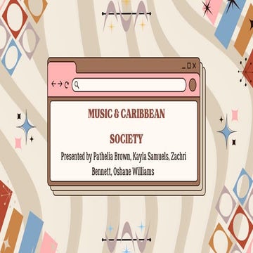 MUSIC & CARIBBEAN SOCIETY. UPPER SIXTH F | PDF