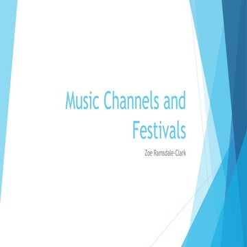 Music channels and festivals | PPTX