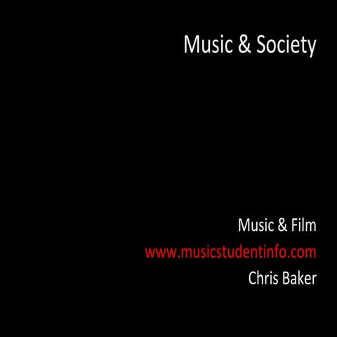 Music & Film | PPT | Soundtracks, TV and Showtunes | Music