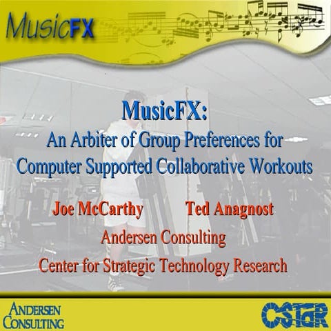 MusicFX: An Arbiter of Group Preferences for Computer Supported ...