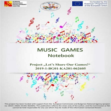 Music games Project "Let's share our games!" | PPTX
