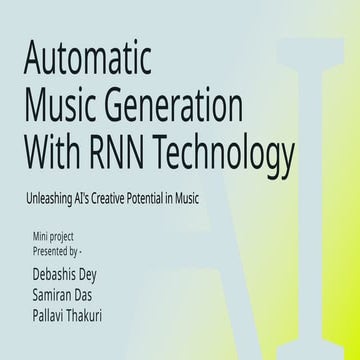 Music Generation with Deep Learning | PPTX