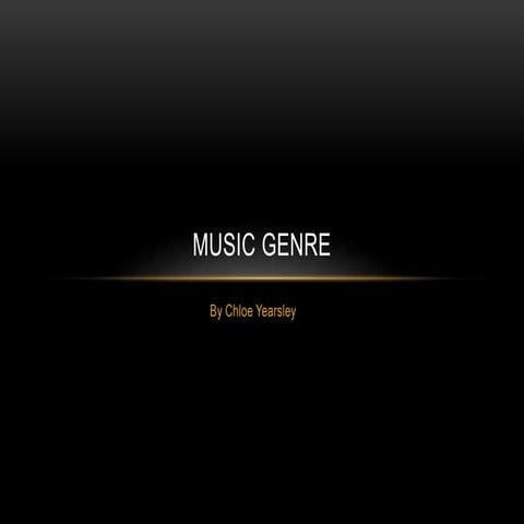 Music genre | PPT
