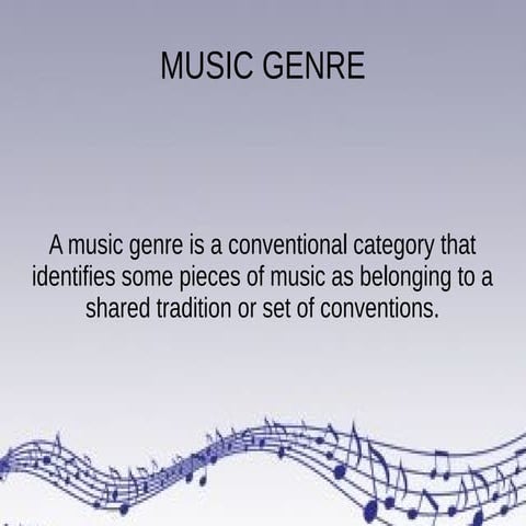 Music genre | PPT