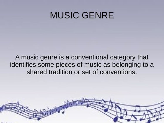 Music genres | PPT