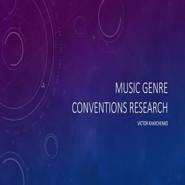 Music genre conventions | PPT
