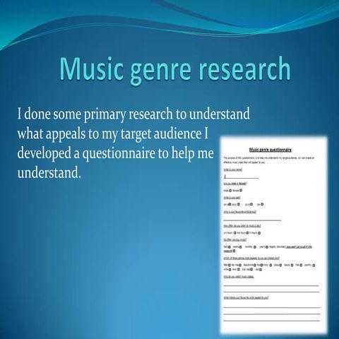 Music genre research | PPTX