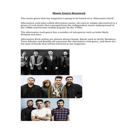 Music Genre Research | DOCX