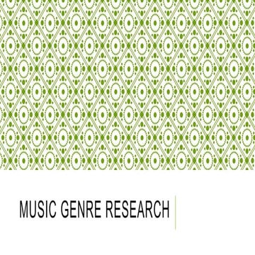 Music genre research | PPTX