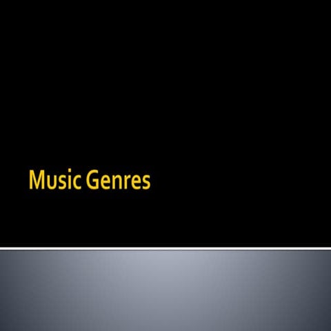 Music genres | PPTX