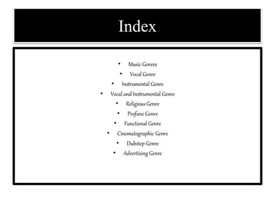 Music genres | PPT