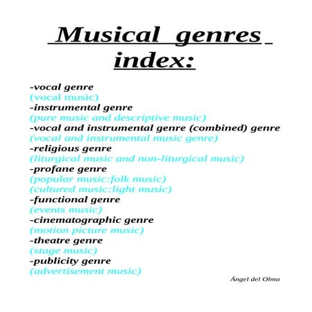 Music genres | PPTX