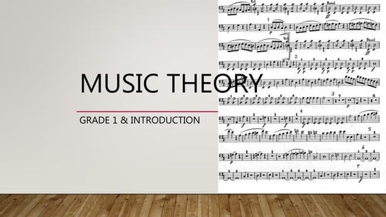 Music Theory: Fundamentals of music | PPTX