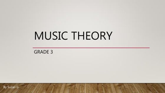 Music Theory: Fundamentals of music | PPTX