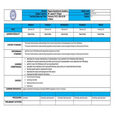 Music Grade 7 3rd Quarter learning plan.docx