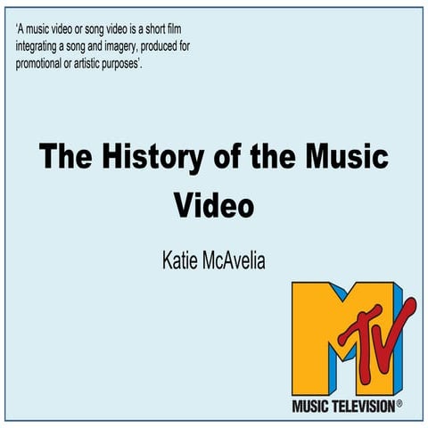 History of music videos | PPTX