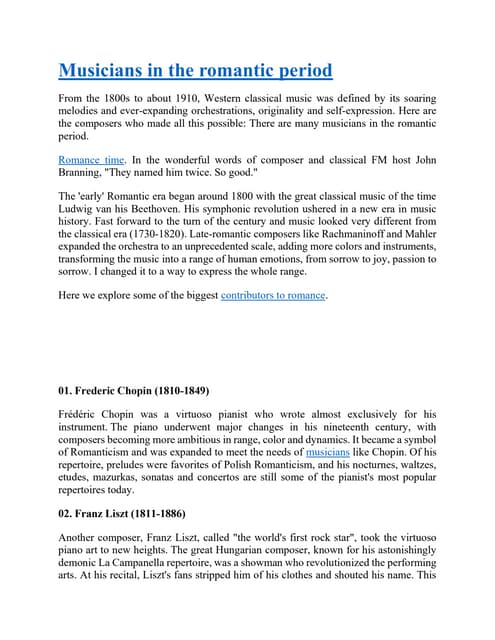 Wolfgang Amadeus Mozart | PPT | Classical Music | Music