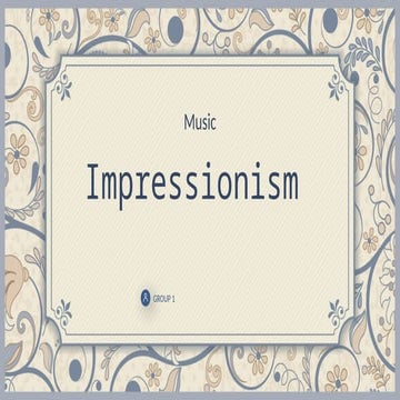 Impressionism in music was a movement among various composers in ...