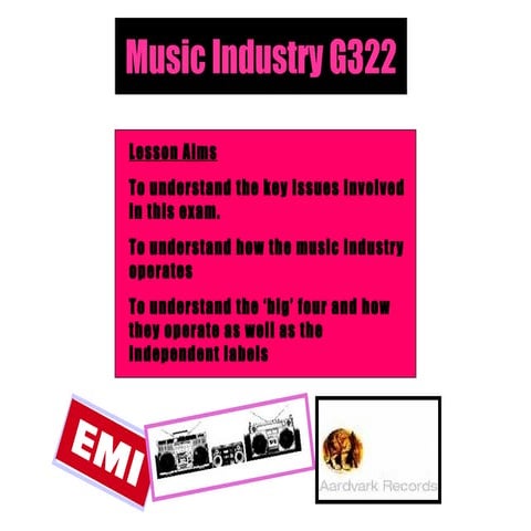 Music industry lesson 2 | PPT